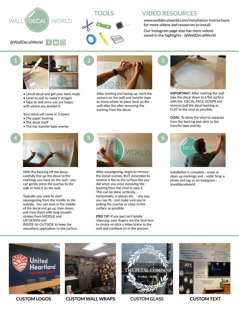 Installation Instructions | Wall Decal World